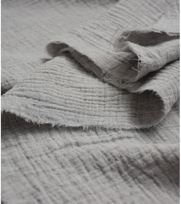 Double gaze Chiné - gris clair