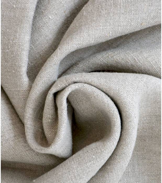 Tissu lin lavé naturel pour ameublement